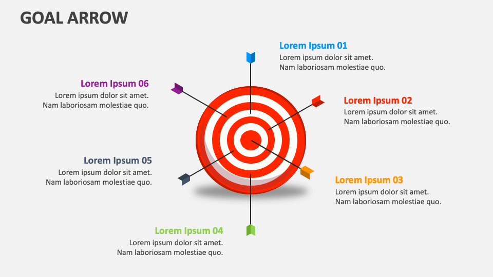 Goal Arrow Template for Google Slides and PowerPoint - PPT Slides