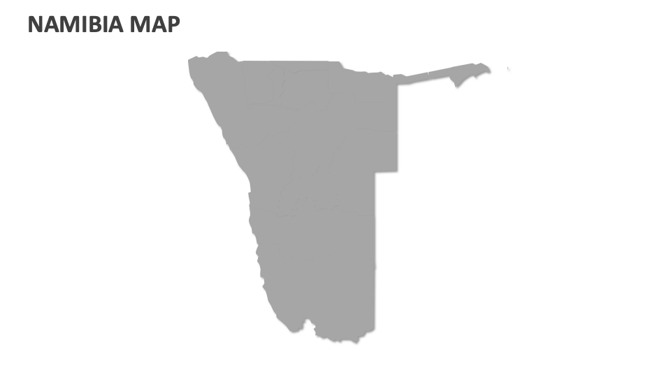Namibia Map for Google Slides and PowerPoint - PPT Slides