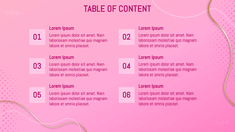 Pink Color Presentation Theme for PowerPoint and Google Slides - PPT Slides