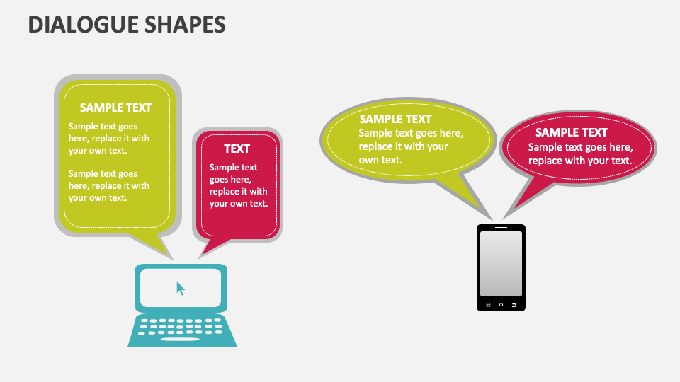 Dialogue Shapes Template for PowerPoint and Google Slides - PPT Slides