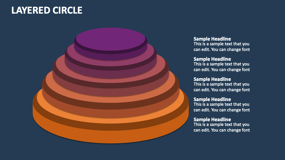 Layered Circle PowerPoint and Google Slides Template - PPT Slides