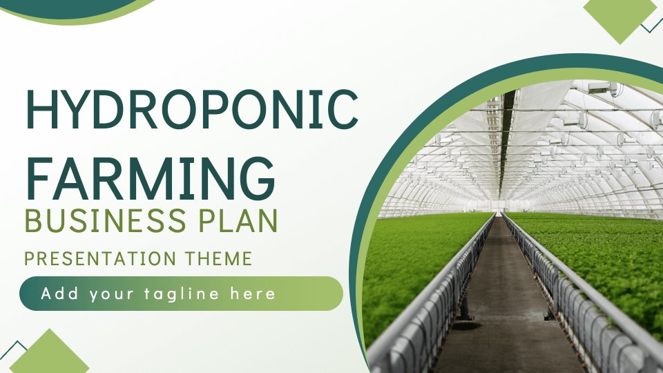 Hydroponic Farming Business Plan Template for Google Slides and PowerPoint - PPT Slides