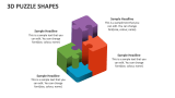 3D Puzzle Shapes PowerPoint and Google Slides Template - PPT Slides