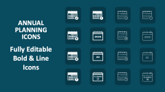 Annual Planning Icons for Google Slides and PowerPoint