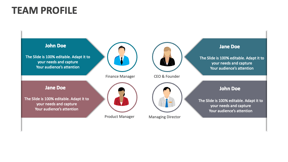 Team Profile Template for PowerPoint and Google Slides - PPT Slides