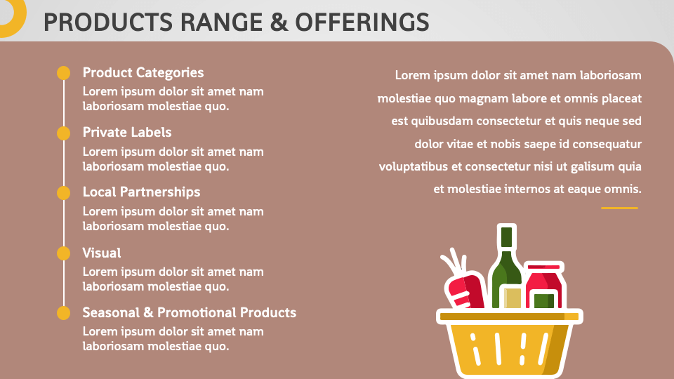 Grocery Store Company Profile for Google Slides and PowerPoint