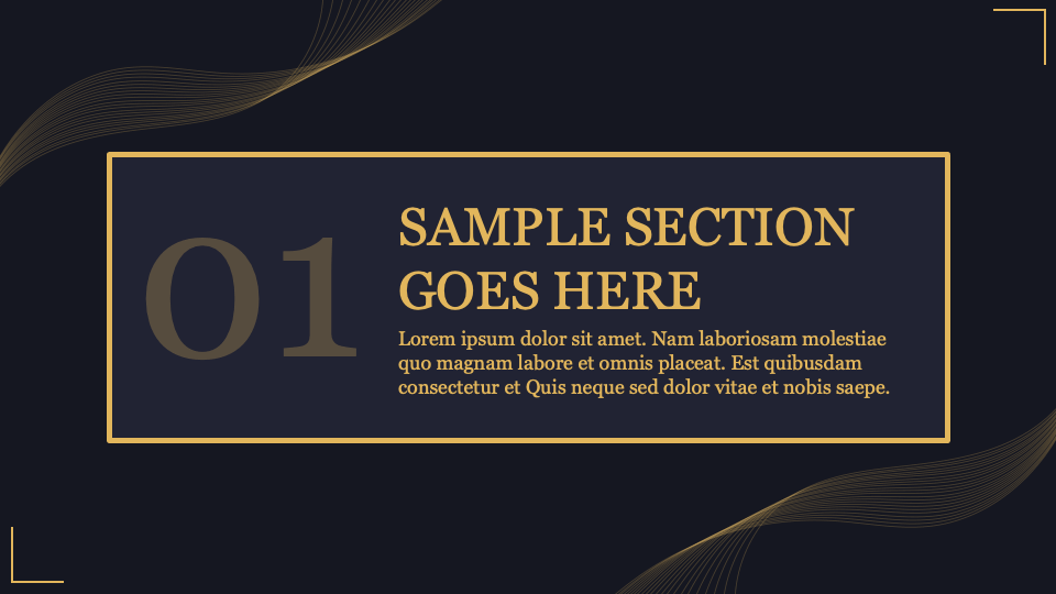 Black Background Presentation Theme for PowerPoint and Google Slides ...