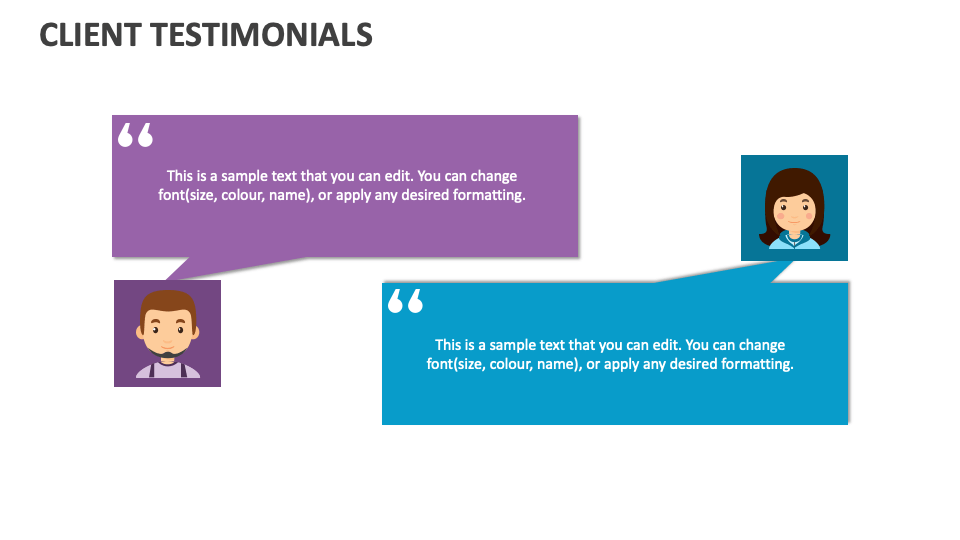 Client Testimonials PowerPoint and Google Slides Template - PPT Slides