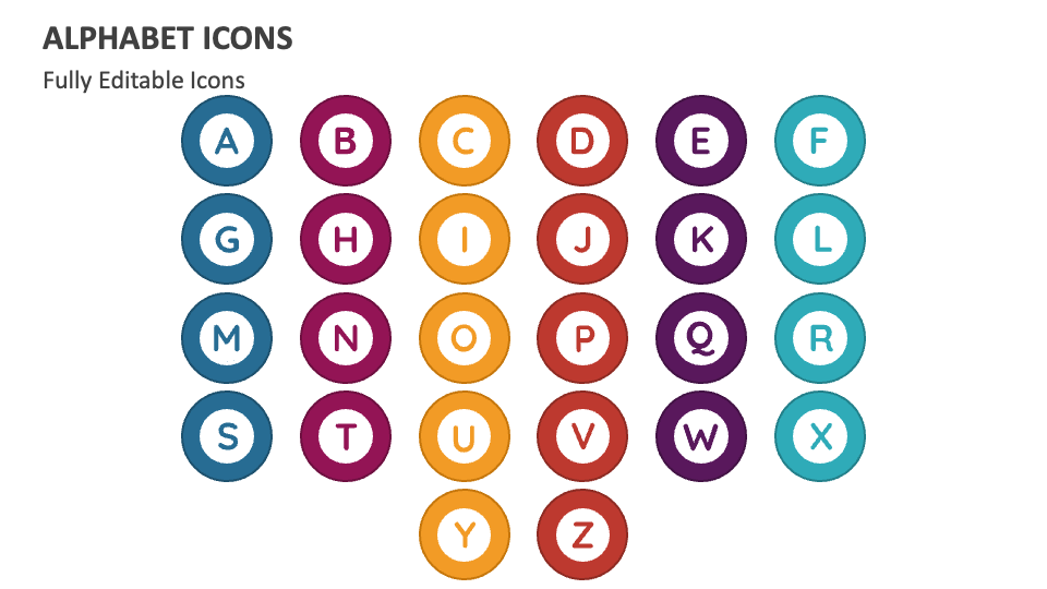 Alphabet Icons for Google Slides and PowerPoint