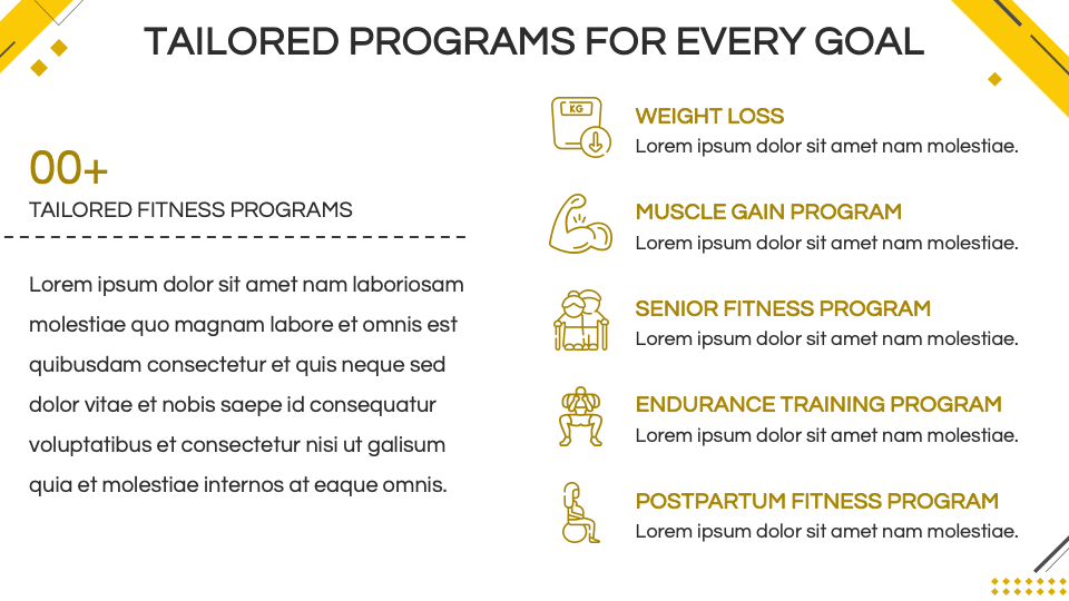 Personal Trainer Portfolio Template for Google Slides and PowerPoint ...