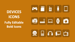 Devices Icons for Google Slides and PowerPoint