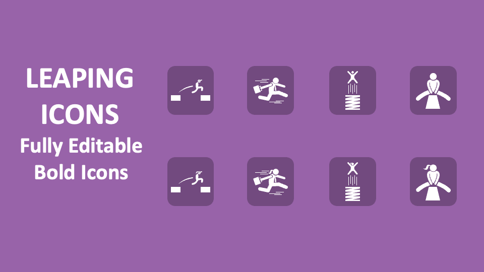 Leaping Icons for Google Slides and PowerPoint