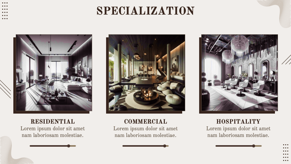 Interior Designer Portfolio Template for Google Slides and PowerPoint ...