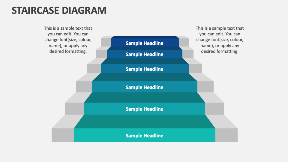 Staircase Diagram PowerPoint and Google Slides Template - PPT Slides
