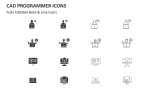 CAD Programmer Icons for Google Slides and PowerPoint
