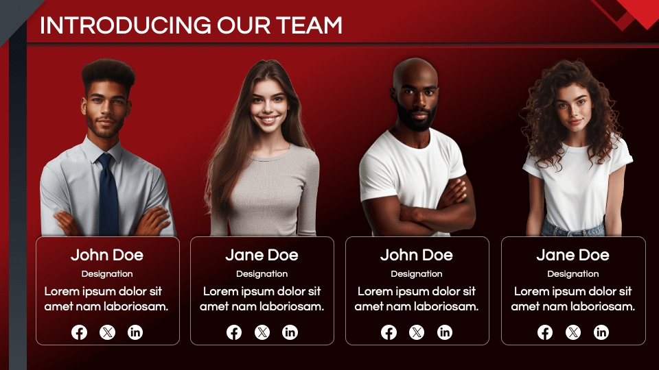 Red and Black Presentation Theme for Google Slides and PowerPoint - PPT ...