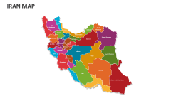 Iran Map for Google Slides and PowerPoint - PPT Slides