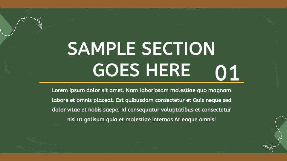 Free Chalkboard Theme for Google Slides and PowerPoint