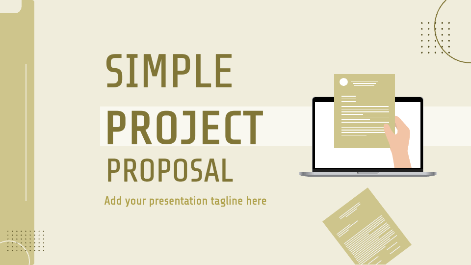 Simple Project Proposal Template for Google Slides and PowerPoint