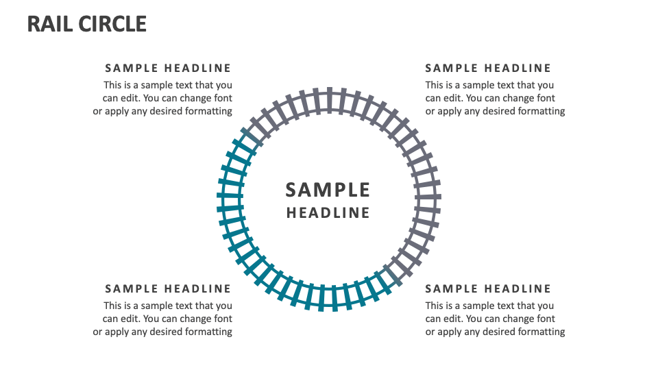 Rail Circle PowerPoint and Google Slides Template - PPT Slides