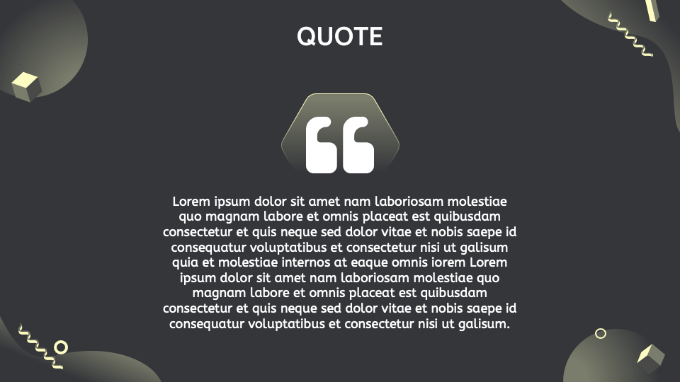 Free 3D Shapes Background Presentation for Google Slides and PowerPoint