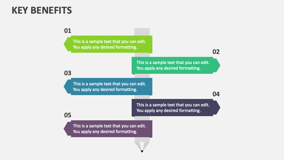 Key Benefits PowerPoint and Google Slides Template - PPT Slides