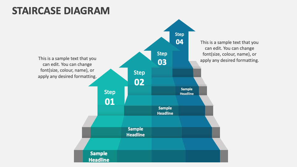 Staircase Diagram PowerPoint and Google Slides Template - PPT Slides