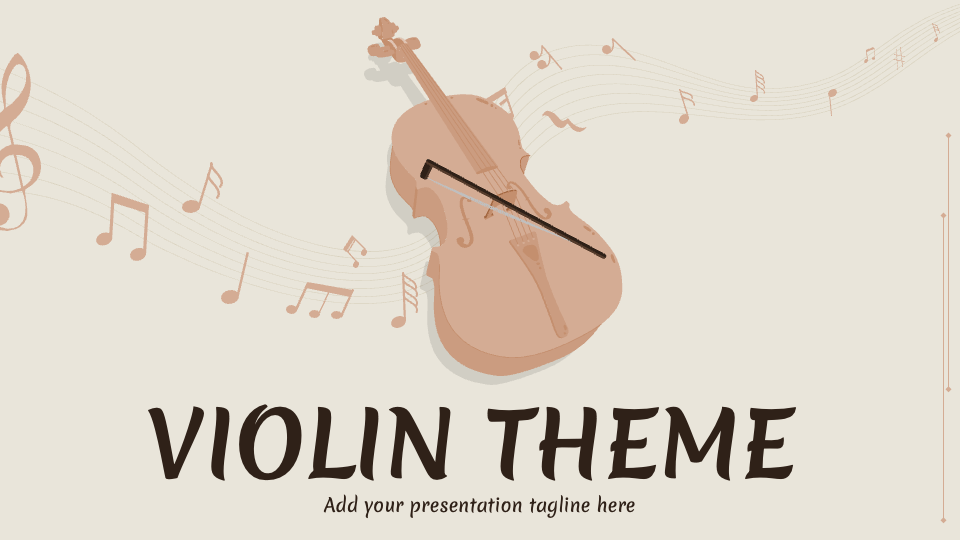Free Violin Theme for Google Slides and PowerPoint