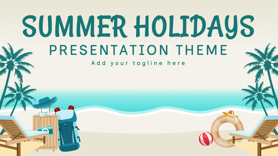 Free - Summer Holidays Presentation Theme for Google Slides and ...