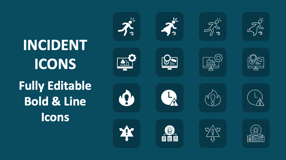Incident Icons for Google Slides and PowerPoint