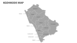 Kozhikode Map for Google Slides and PowerPoint - PPT Slides