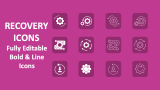 Recovery Icons for Google Slides and PowerPoint