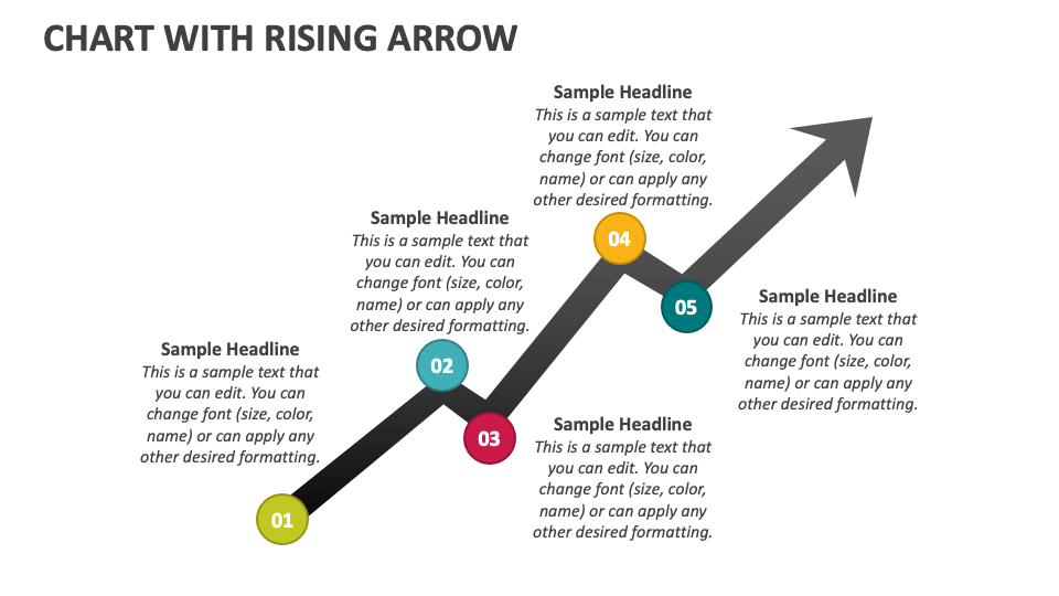 Chart with Rising Arrow PowerPoint and Google Slides Template - PPT Slides