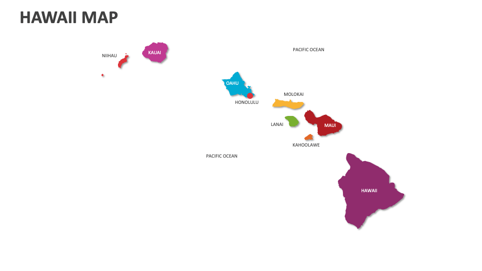 Hawaii Map for Google Slides and PowerPoint - PPT Slides