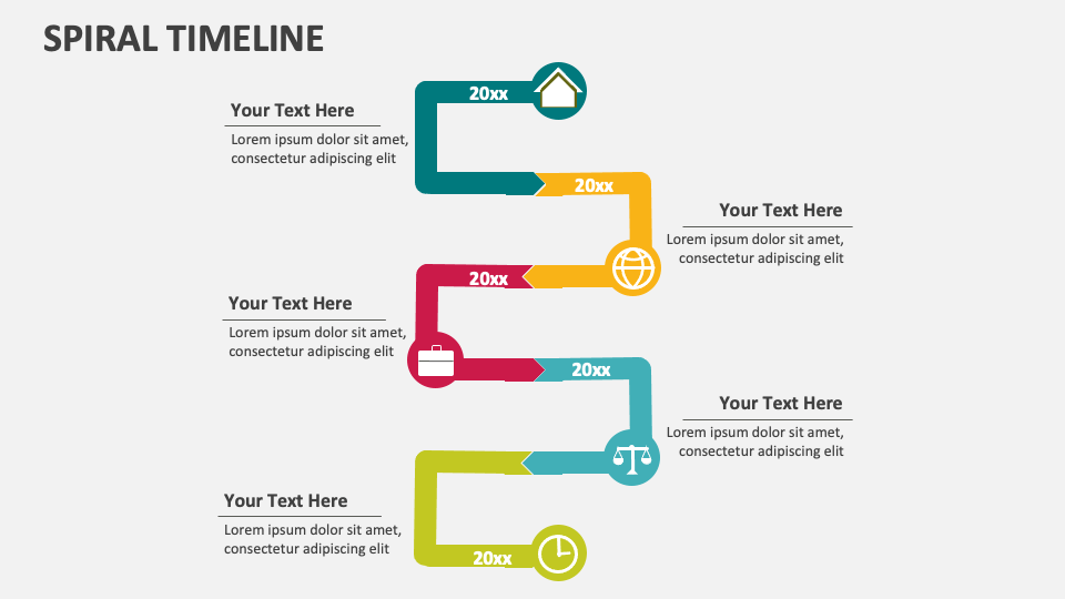 Spiral Timeline Template for PowerPoint and Google Slides - PPT Slides