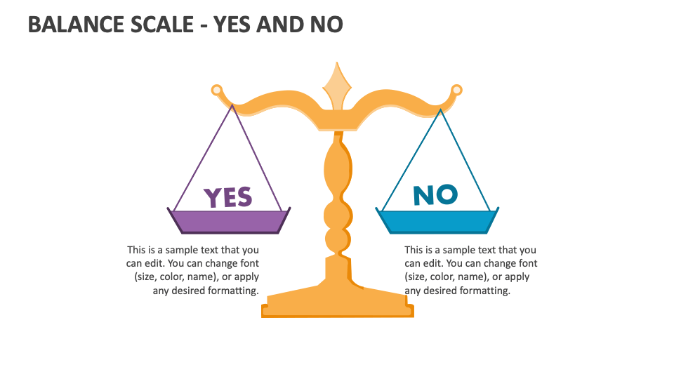 Balance Scale - Yes and No PowerPoint and Google Slides Template - PPT ...