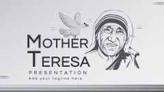 Free Mother Teresa Presentation for Google Slides and PowerPoint