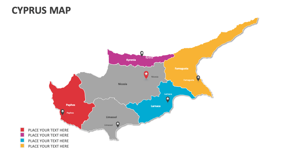 Cyprus Map for Google Slides and PowerPoint - PPT Slides