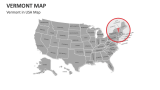 Vermont Map for Google Slides and PowerPoint - PPT Slides