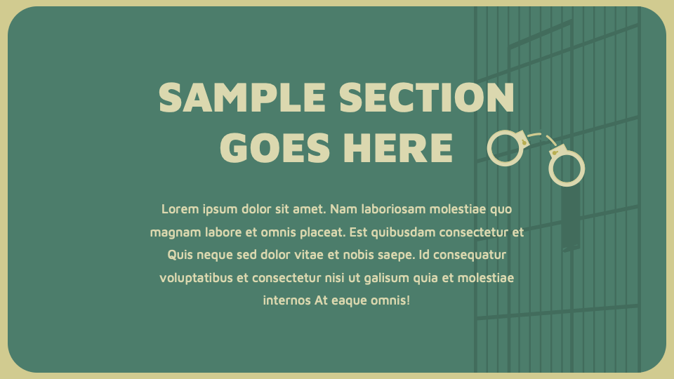 Free Jail Presentation Theme for Google Slides and PowerPoint