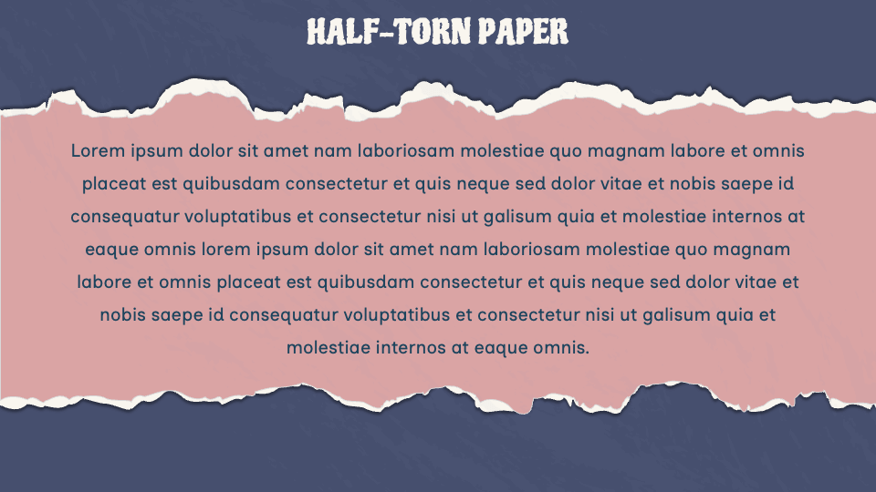 Free Torn Paper Theme for Google Slides and PowerPoint