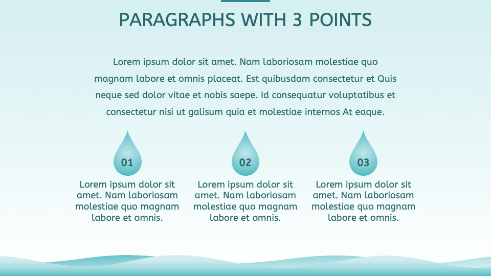 Free Water Presentation Theme for Google Slides and PowerPoint