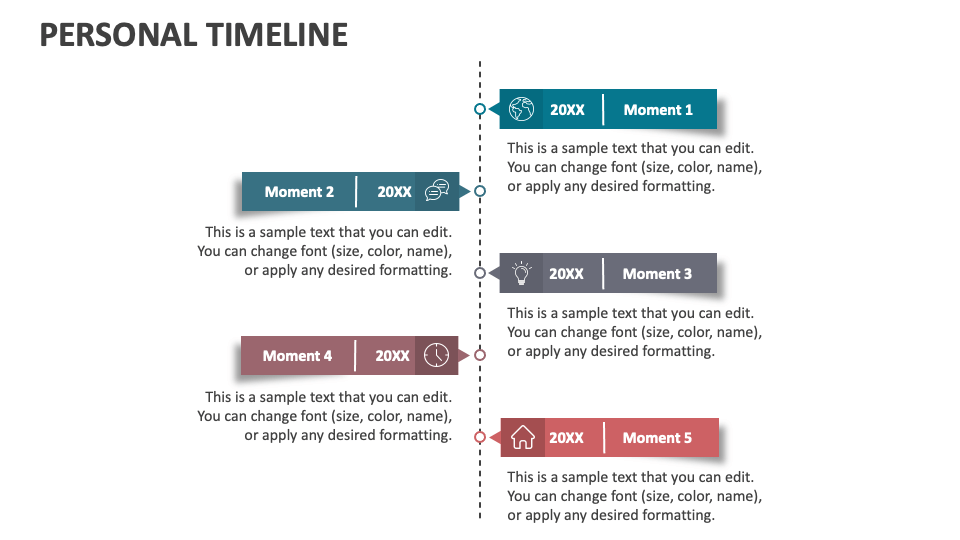 Personal Timeline PowerPoint and Google Slides Template - PPT Slides