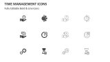 Time Management Icons for Google Slides and PowerPoint
