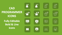 CAD Programmer Icons for Google Slides and PowerPoint