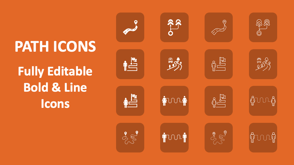 Path Icons for Google Slides and PowerPoint
