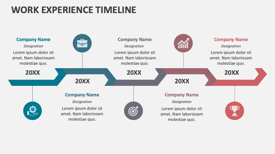 Work Experience Timeline Template for Google Slides and PowerPoint ...