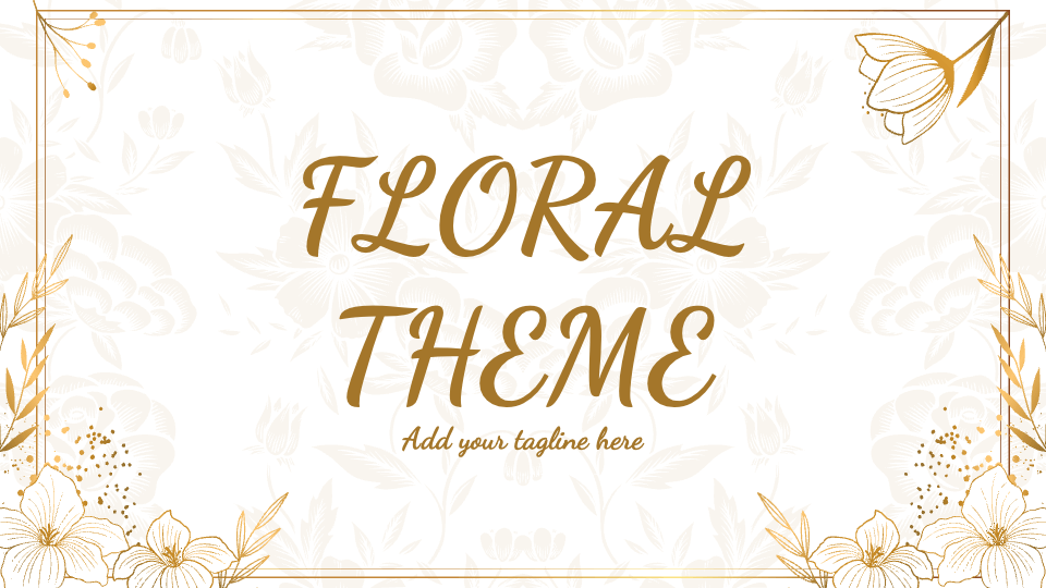 Free Floral Theme for Google Slides and PowerPoint
