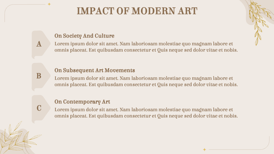 Free Modern Art Presentation Theme for Google Slides and PowerPoint