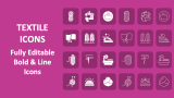 Textile Icons for PowerPoint and Google Slides - PPT Slides